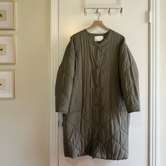 OAK + FORT | Jackets & Coats | Oak Fort Oversized Quilted Liner Jacket ...